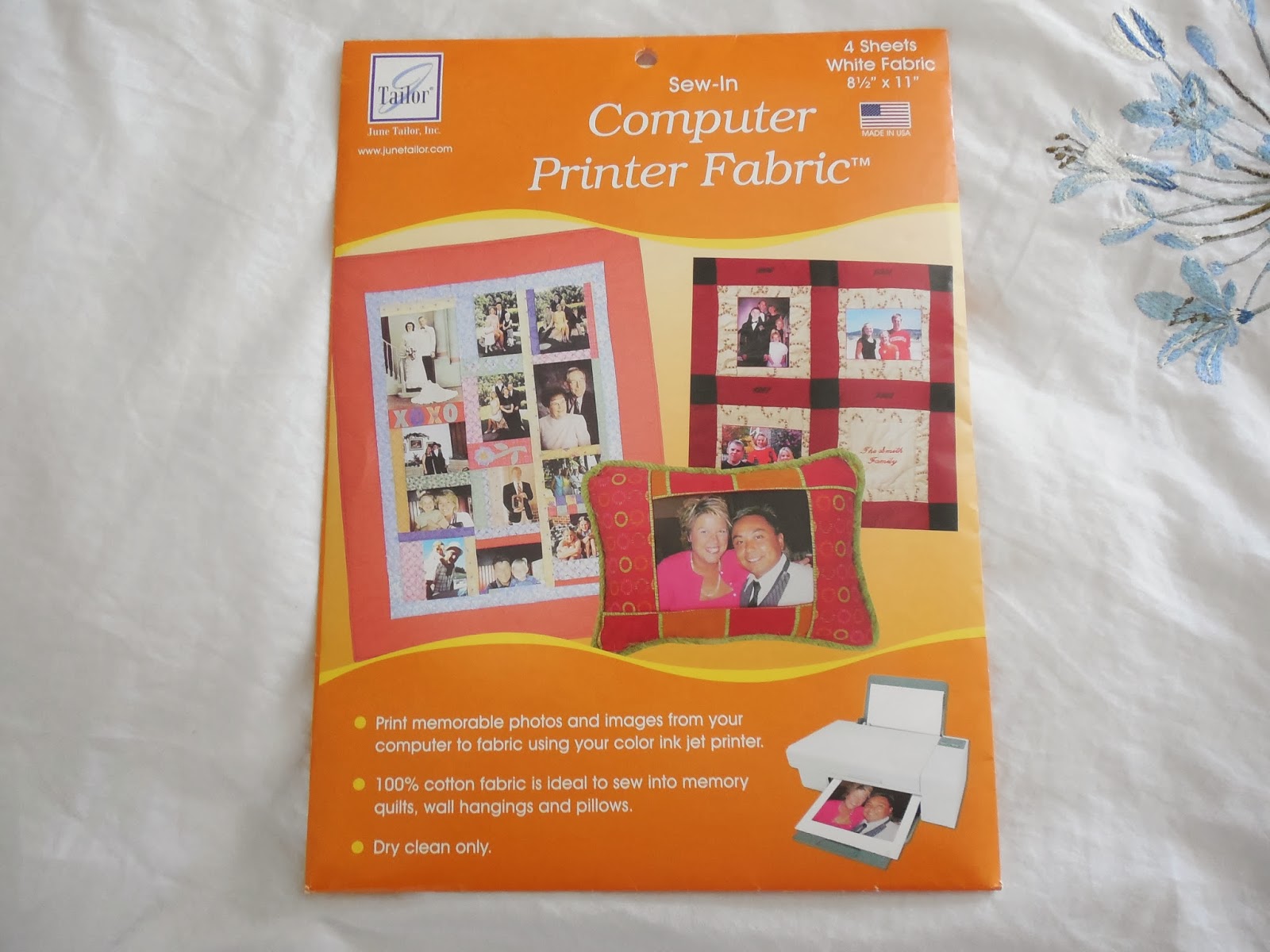 Tanderwen Quilts: Sew-In Computer Printer Fabric review