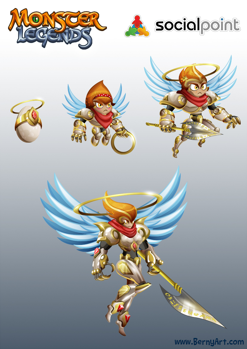 Berny-art - Javier Bernardino: Monster Legends, Characters Designs