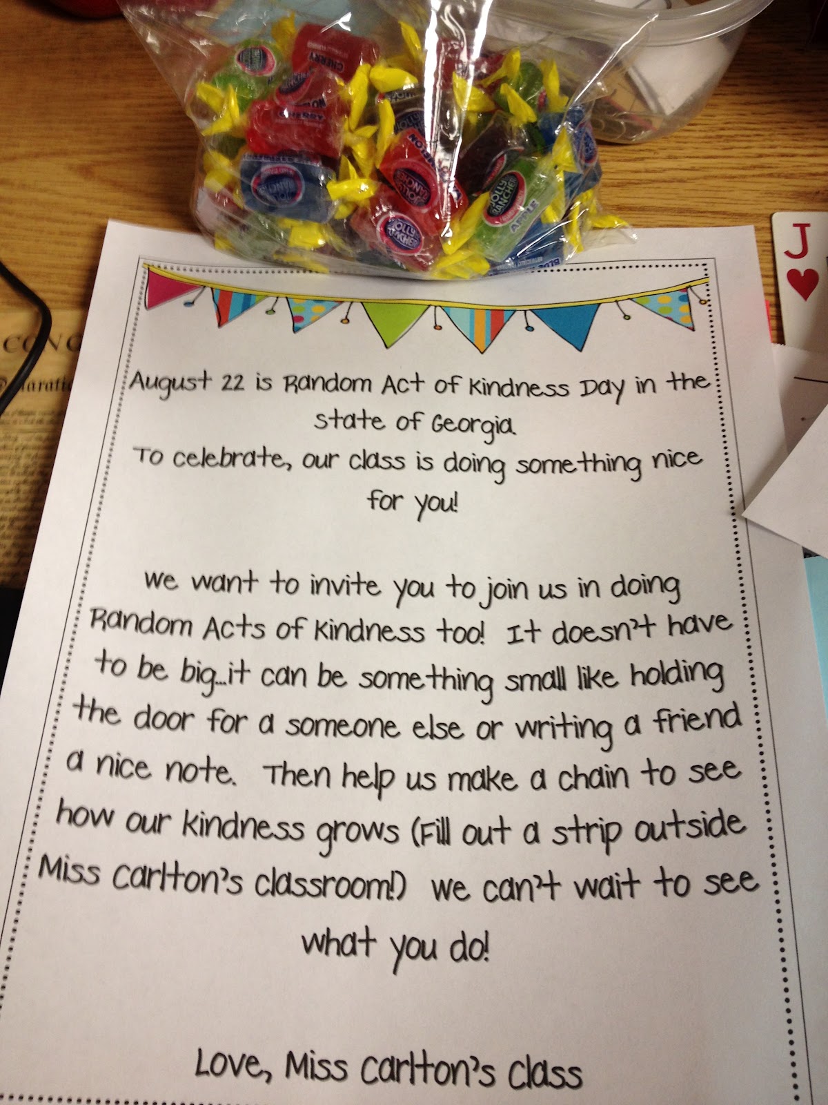 The Polka-dotted Teacher: Random Acts of Kindness