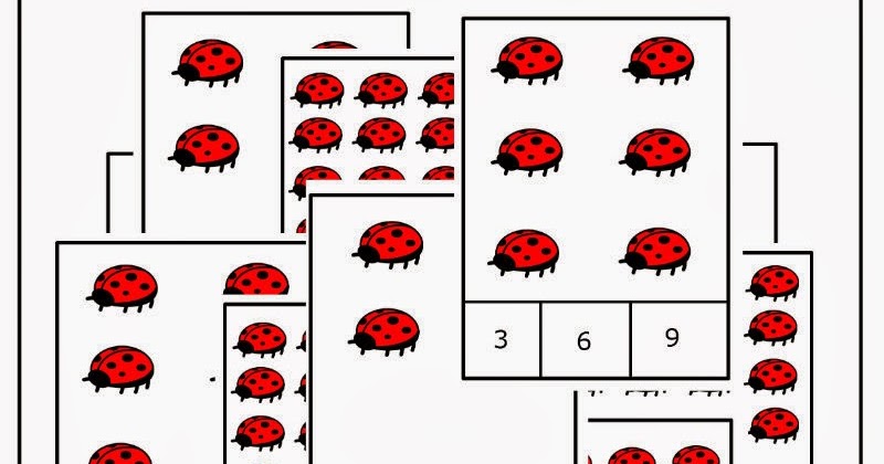 {FREE} Ladybug Count & Clip Cards AND More!! | Preschool Powol Packets