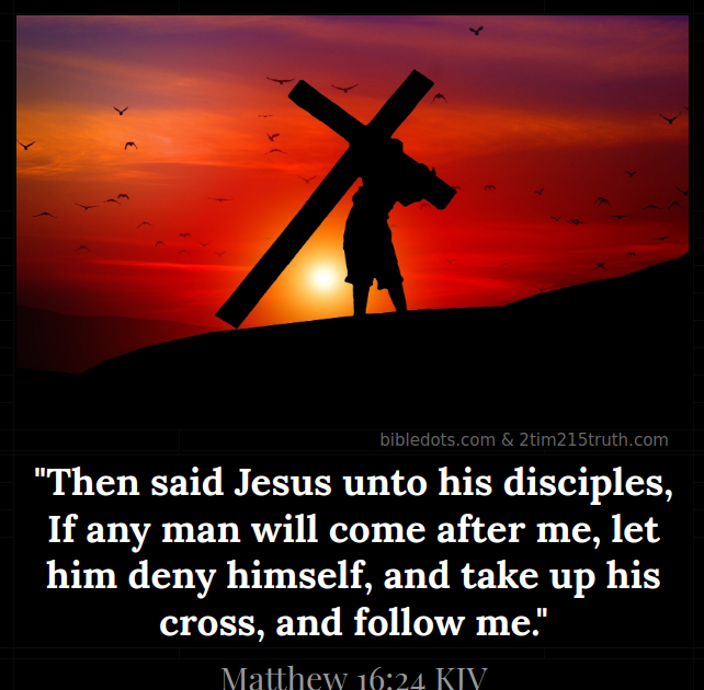 2 Timothy 2:15 Truth: Verse of the Day: Matthew 16:24 KJV