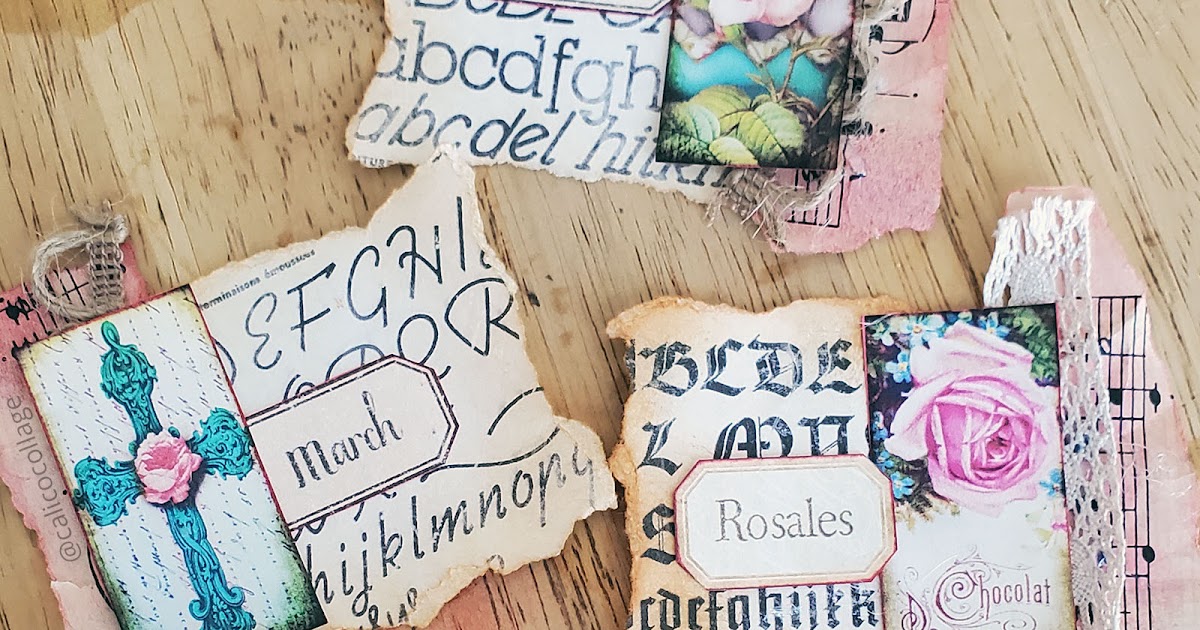 Calico Collage Junk Journal Printable Ephemera: Junk Journal ...