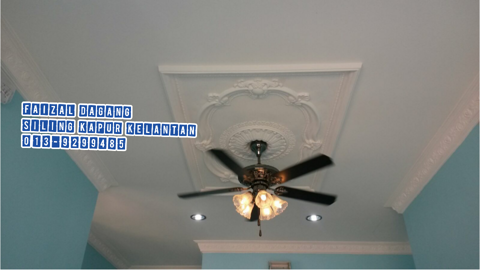 SILING KAPUR DI KELANTAN : SILING KAPUR / PLASTER CEILING MODEN