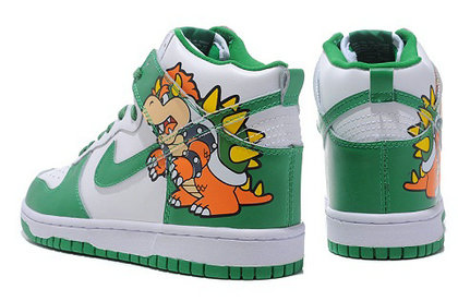 Nike SB Dunk Cartoon Shoes : Bowser Nike Shoes Custom King Koopa Super ...