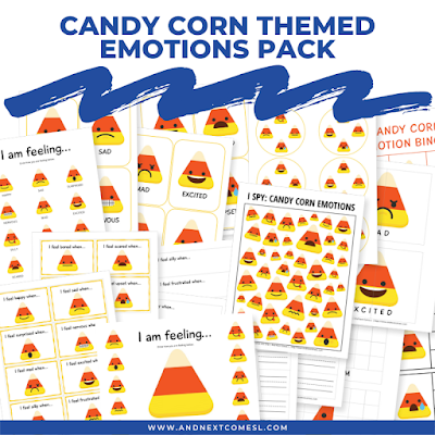 Free Printable Candy Corn Emotions Memory Matching Game | And Next ...
