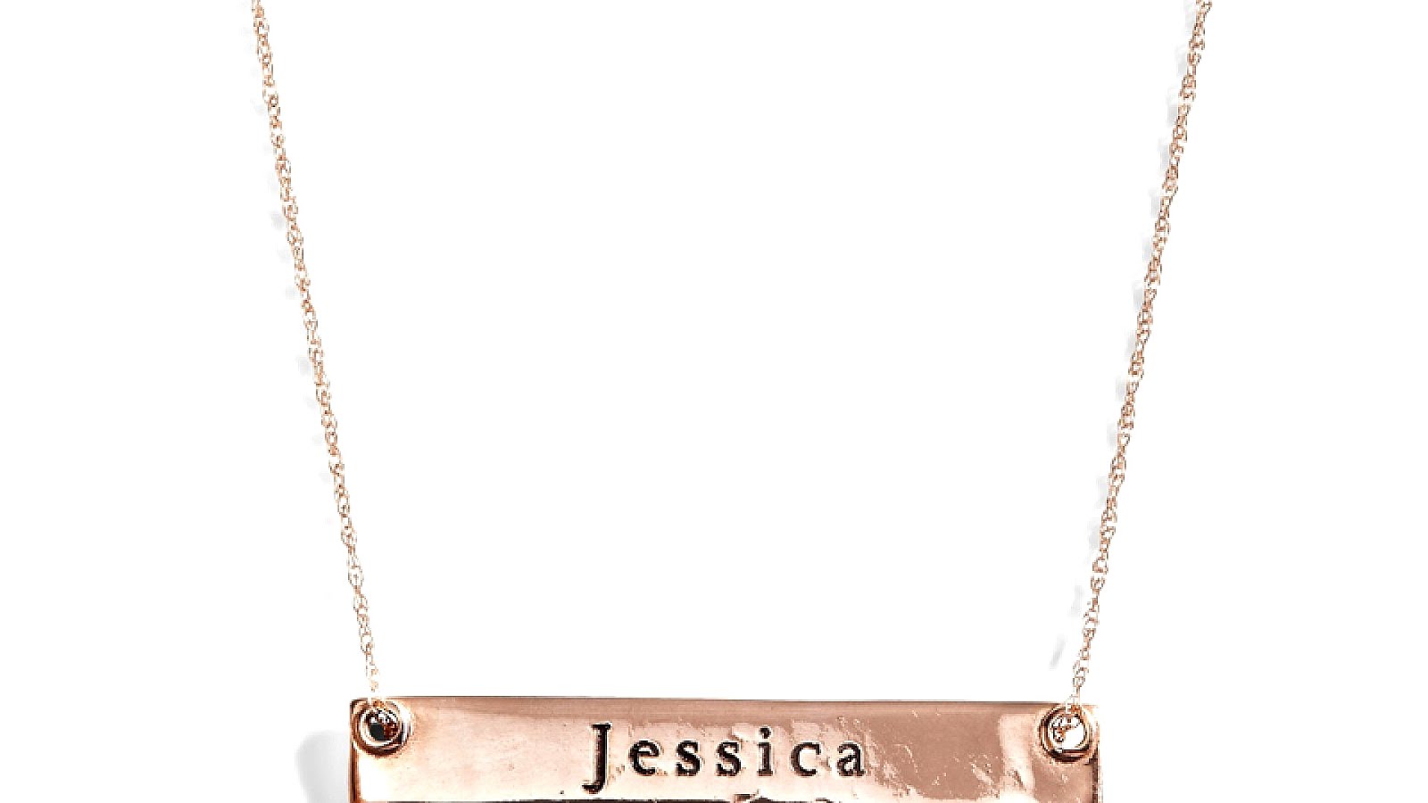 Real Gold Name Plate Necklaces - Gold Choices