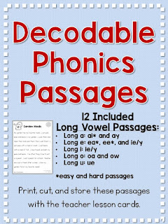 The Simple Teachers: Long Vowel Phonics Lessons and Decodable Passages