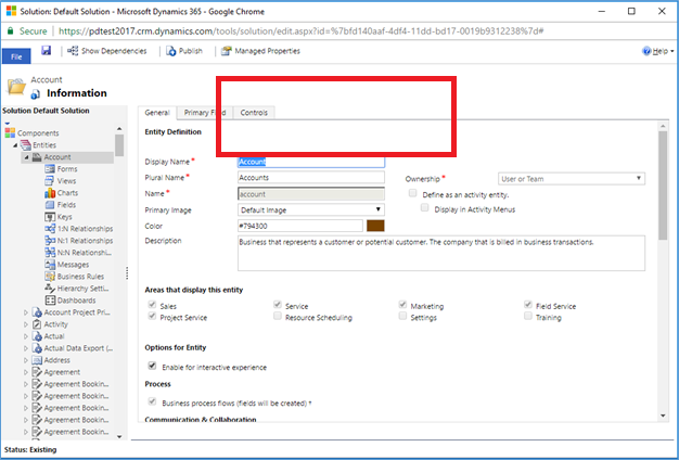 Editable Subgrid Dynamics CRM 365