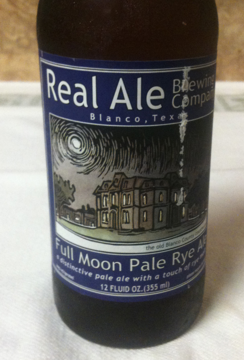 EffDub Pub: Real Ale Full Moon Pale Rye Ale ....