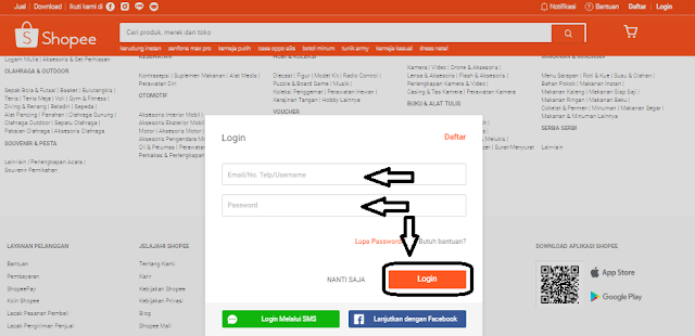 Cara LOGIN SHOPEE Di WEB / Aplikasi Daftar Penjual & Pembeli - Raliashop