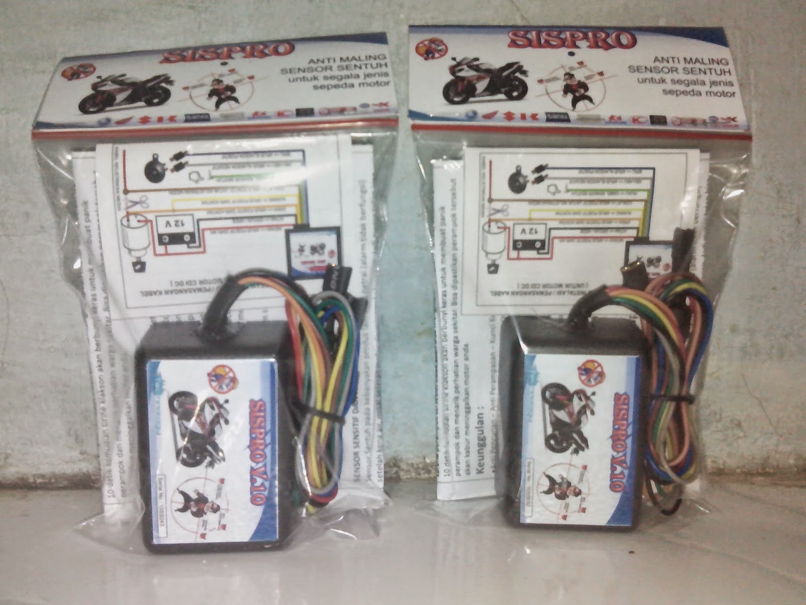 alarm motor remot android BEPRO, sensor sentuh, Smart key, flasher ...