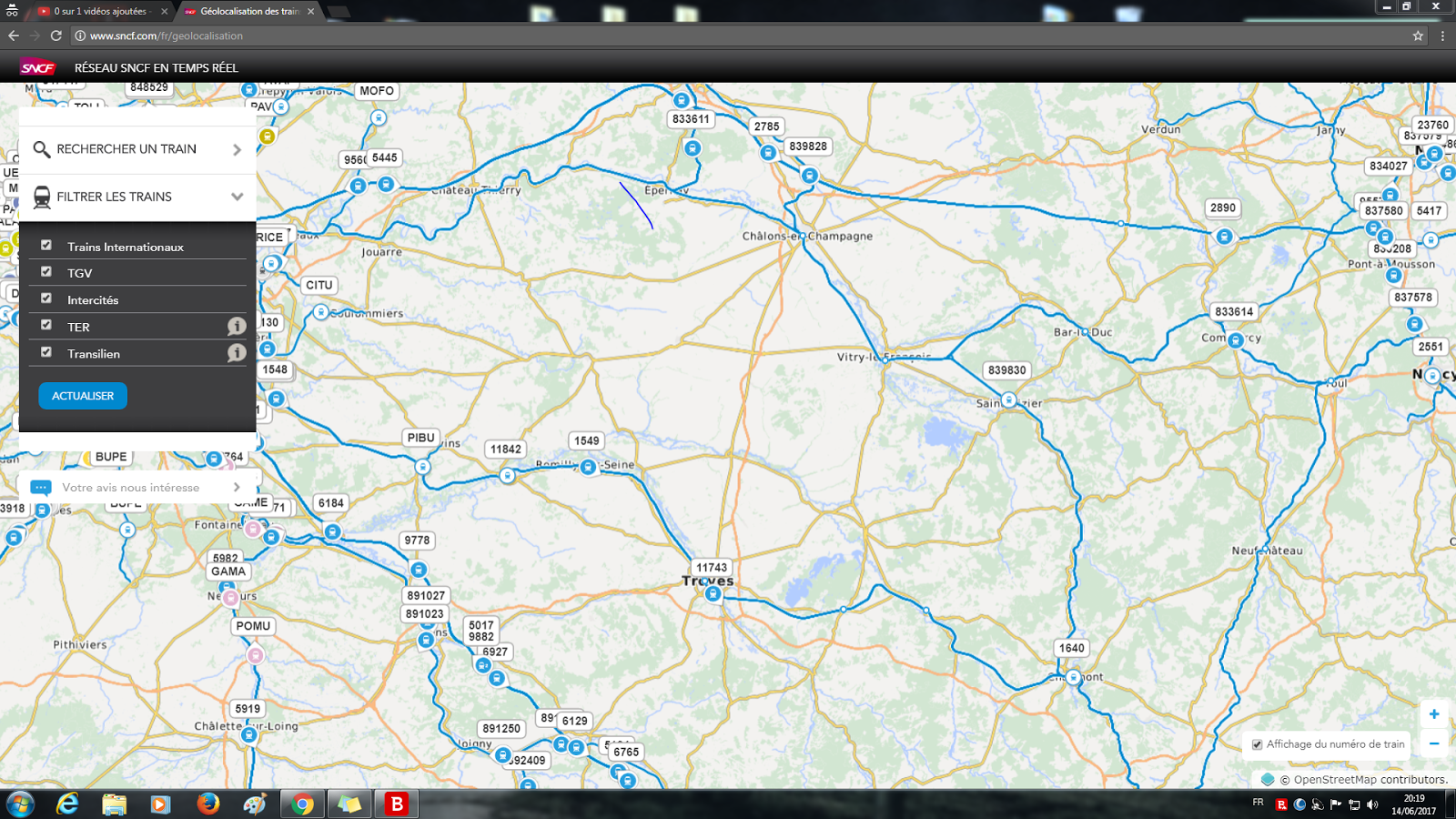 TRAINS-PASSIONS 52: GEOLOCALISATION DE LA LIGNE 4 GRACE AU SITE DE LA SNCF