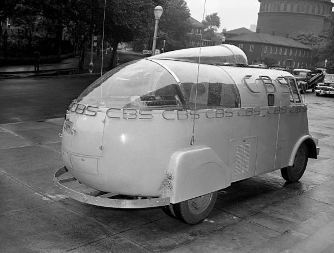 Just A Car Guy: well wow, a CBS streamliner van!