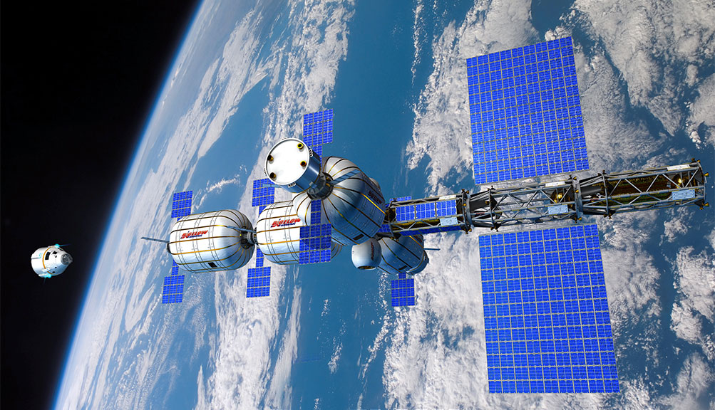 Bigelow Expandable space station module has been expanded at the Space ... Bigelow Expandable space station module has been expanded at the Space ...