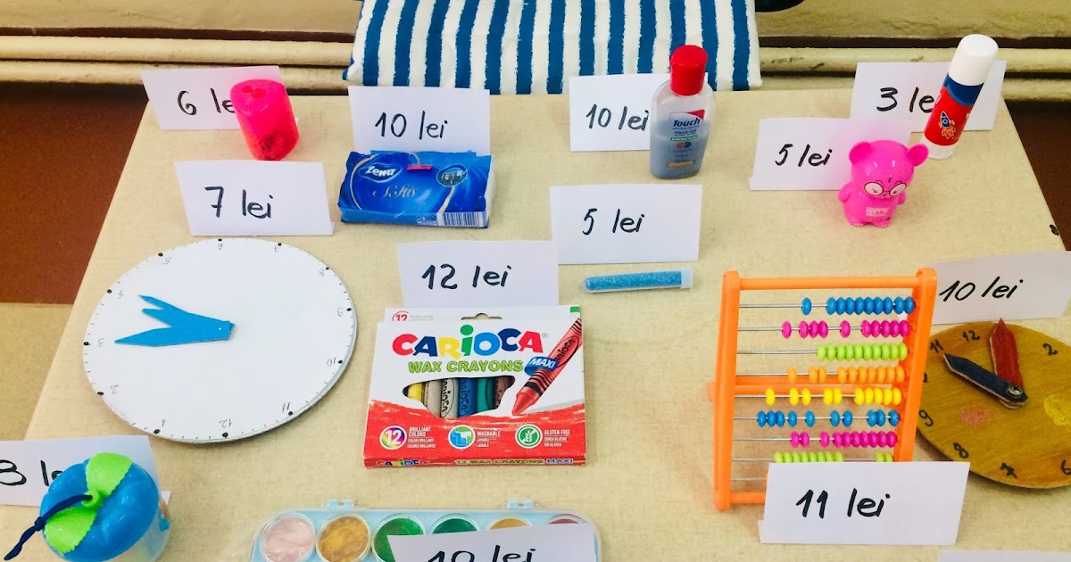 „La magazin”- joc matematic (două variante) - Materiale didactice de 10 ...