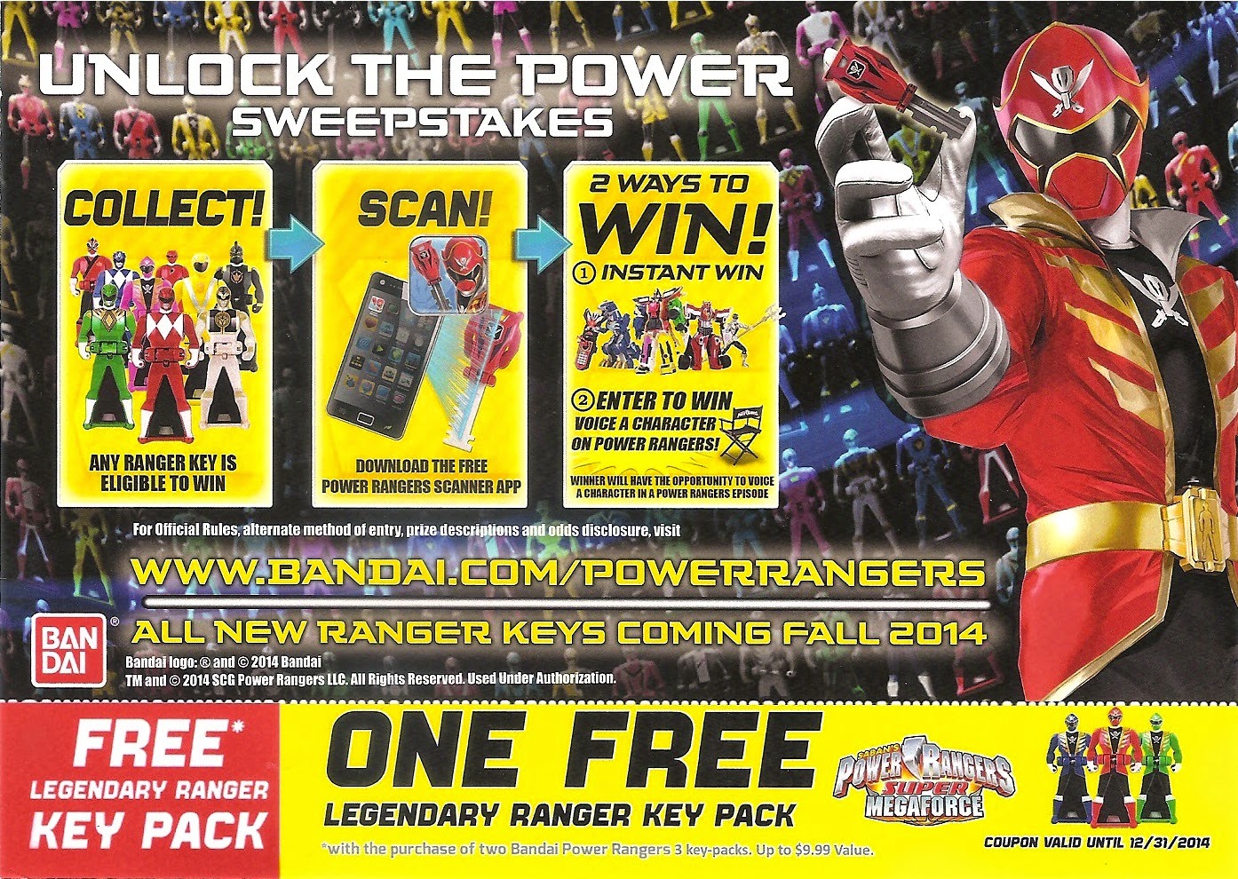 Power Rangers Super Megaforce Ranger Keys Scan