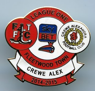 Crewe Alexandra Football Club pin badges: Fleetwood match badges 2014 ...