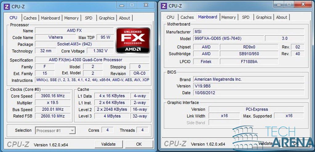 Bilgisayar Dünyası: AMD İşlemcilerinin CPU-Z Çıktıları