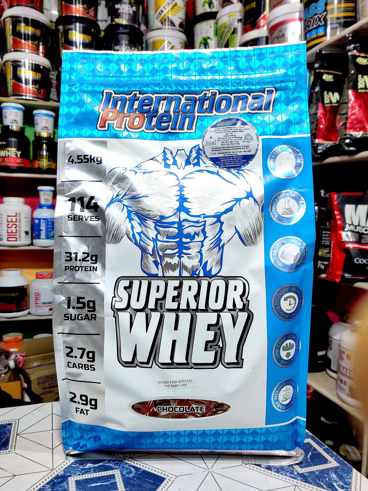 International Protein Superior Whey 10lbs, 114 Servings - NCRFS