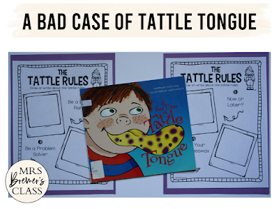 A Bad Case of Tattle Tongue | Book Study & Tattle Rules Poster | Mrs ...