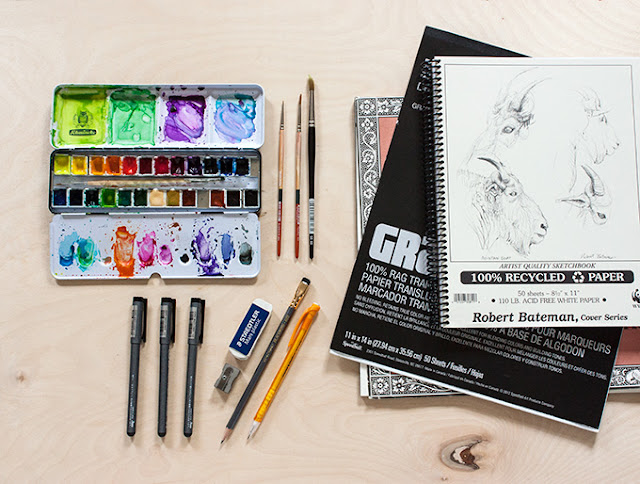 Tools for watercolor part 1 of 4