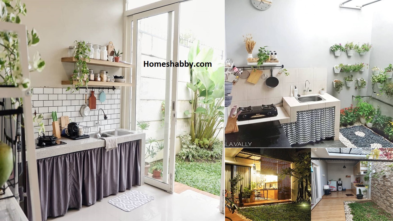 Desain Dapur Terbuka dan Semi Outdoor, Suasana Segar Menghadap Taman ...