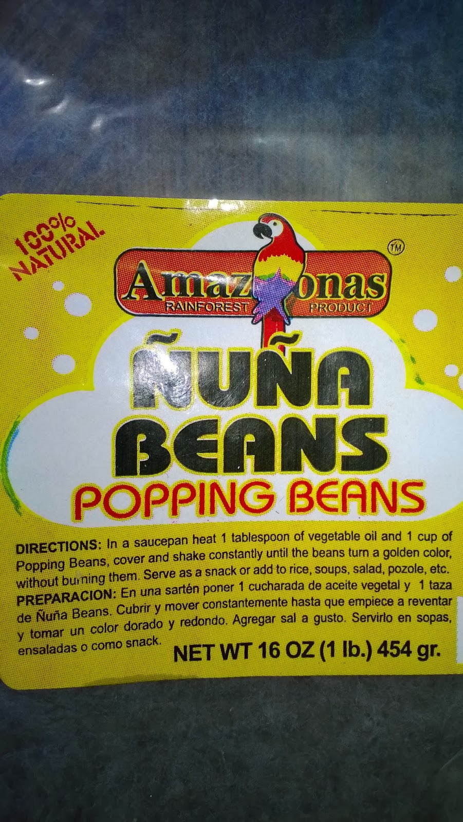 Sabores: Not Popping Corn; Popping BEANS!