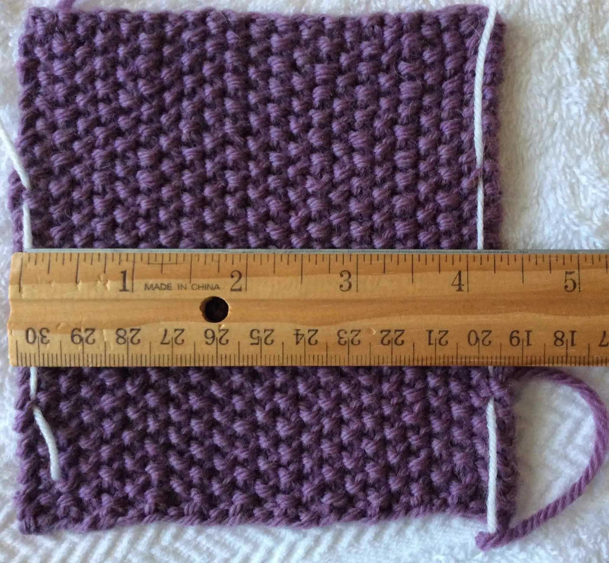 White Horse Knitting: Accurately Calculate Stitch Gauge