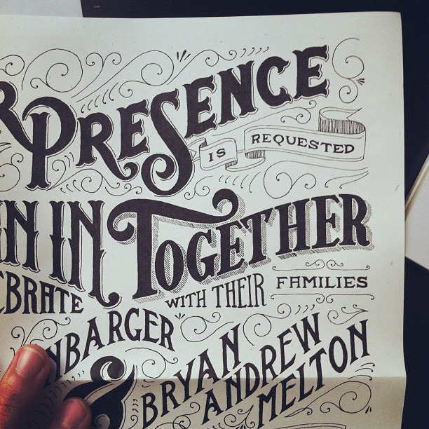 Paper Wedding: Incredible Hand Lettered Invitation Inspiration