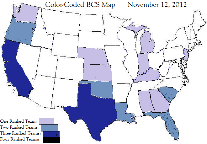 Beat Visitor: The Updated BCS Map as of November 12