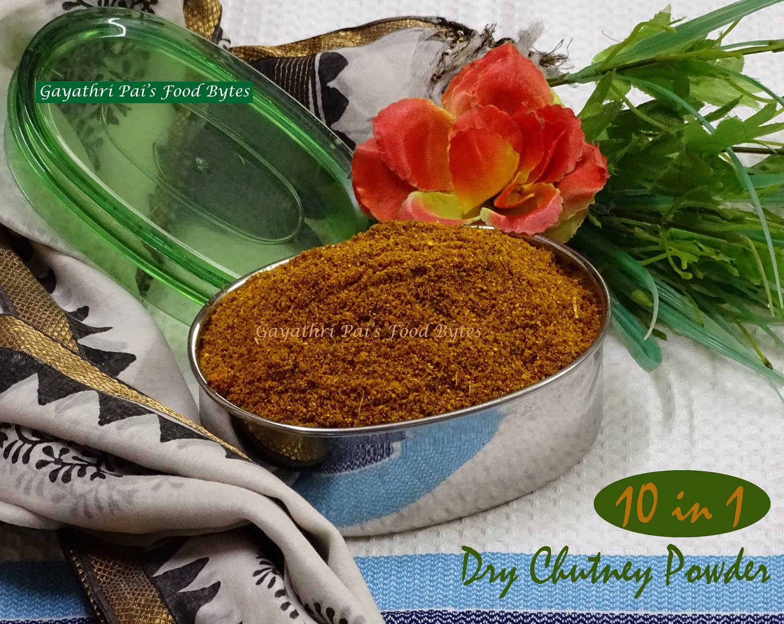 Gayathri Pai's Food Bytes: 10 in 1~ Dry Chutney Powder (Pitti).