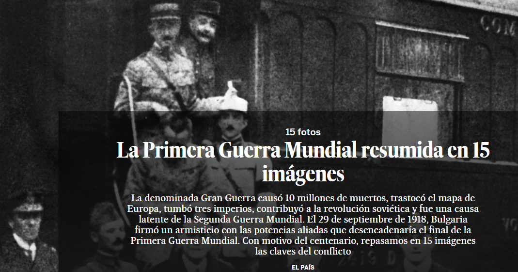 Socialesmercedarias: La Primera Guerra Mundial resumida en 15 imágenes. 4º ESO