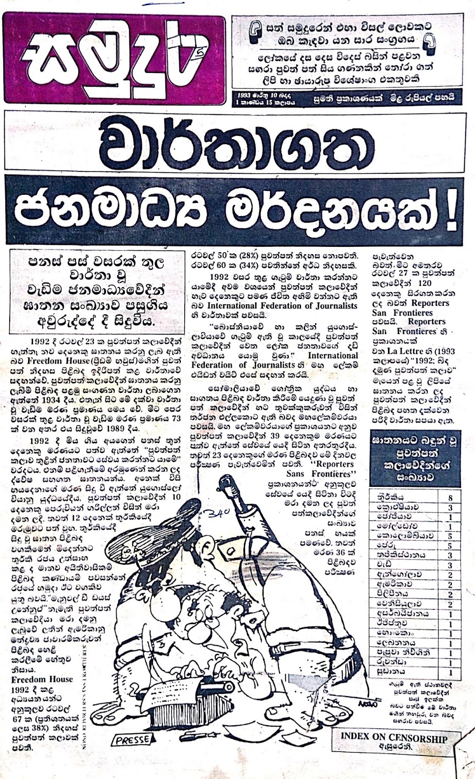 to the golden age along the old publications.....: Samudura paper -1993