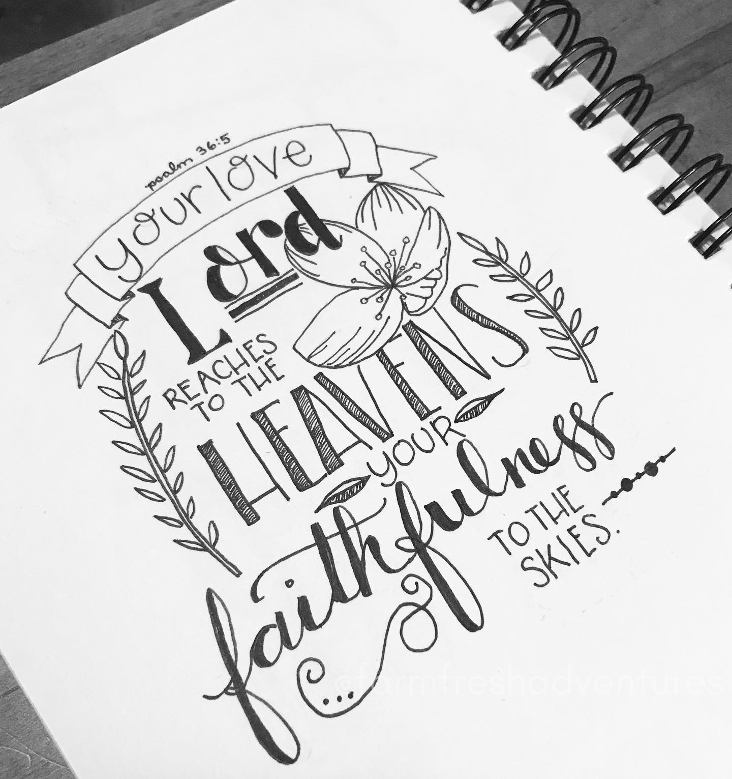 Farm Fresh Adventures: Scripture Word Art Revisited