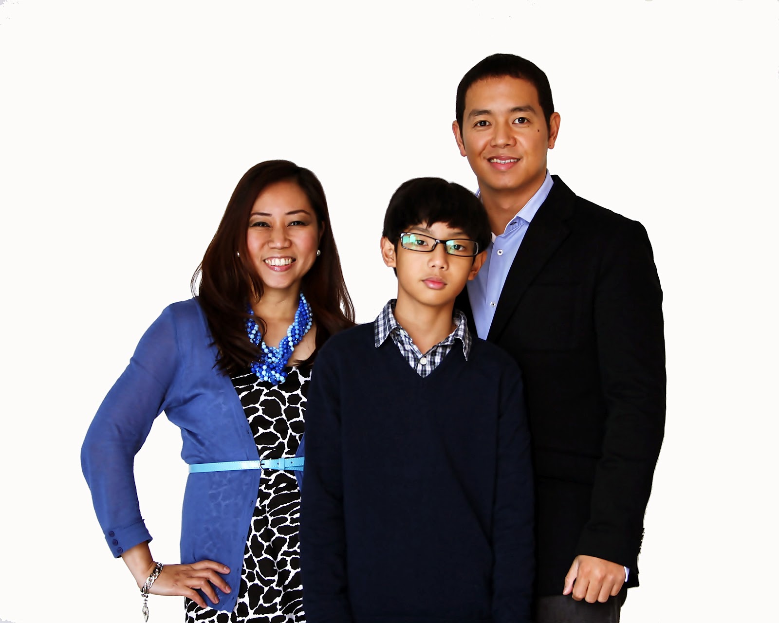 iLUV2SHOP: What I wore - Black, White & Blue Family Photoshoot