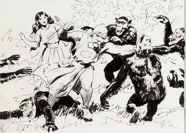 Hal Foster up close: Tarzan art