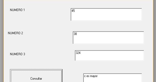 Visual Basic 6.0 facil de usar: EL MAYOR DE TRES NUMEROS