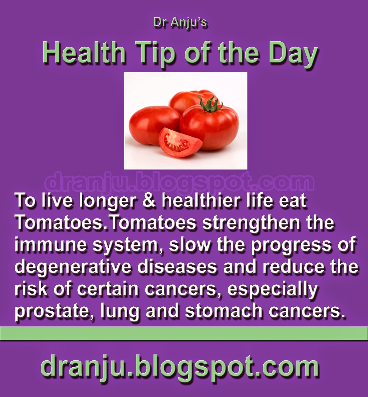 Dr Anju's Health Tips: Health Tip of The Day - 25th September