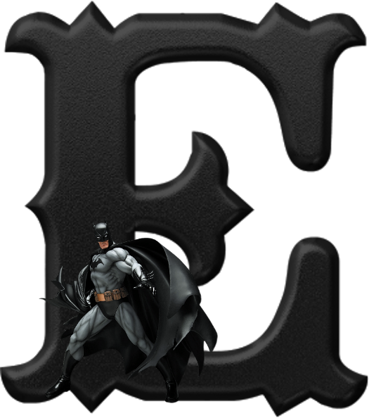 Abecedario Negro con Batman. Batman Alphabet. - Oh my Alfabetos!