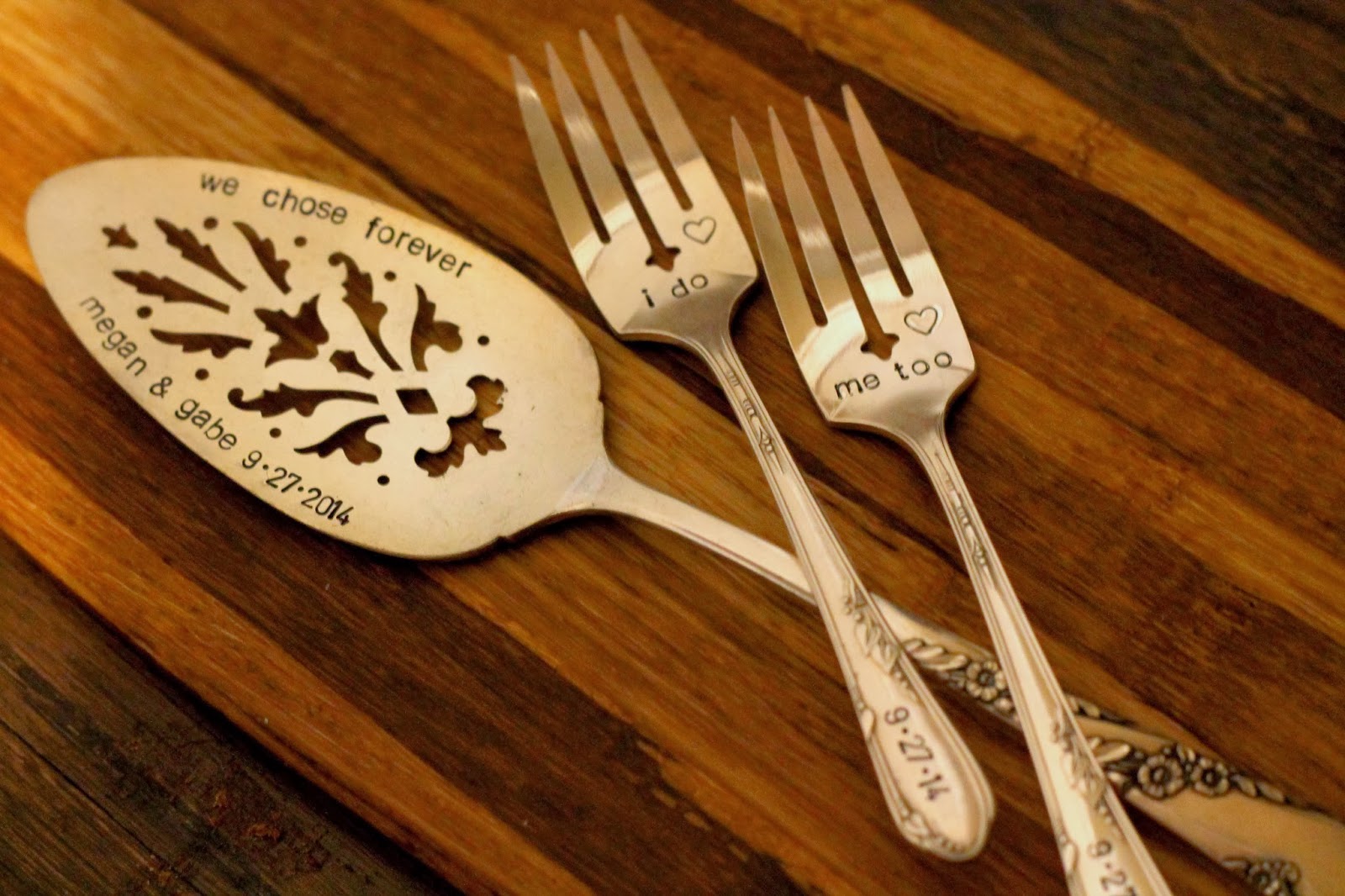 Wedding Wednesday - Vintage Hand Stamped Silverware and a #giveaway | I ...
