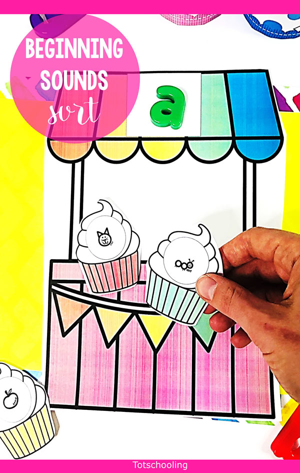 FREE Beginning Sounds Clip Cards | Totschooling - Toddler, Preschool ...