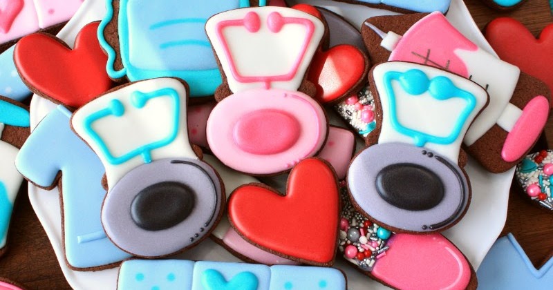 How To Make Stethoscope Decorated Cookies