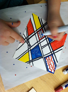 Olive ART! Do You???: Piet Mondrian with 2nd Grade