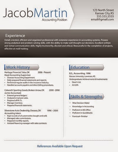Resume Template : Brown button Titles Modern | Basic Resume Template