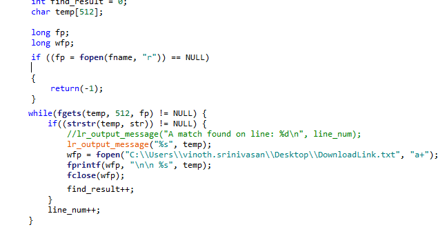 Performance Testing made easy: C program in Loadrunner to search for a ...