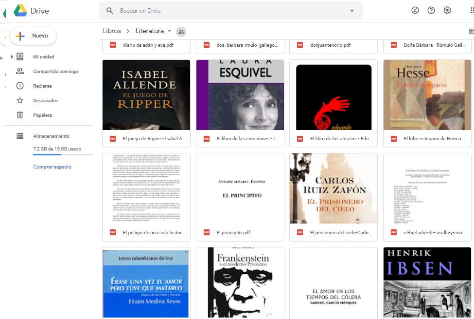 Creación de una biblioteca virtual con Google Drive