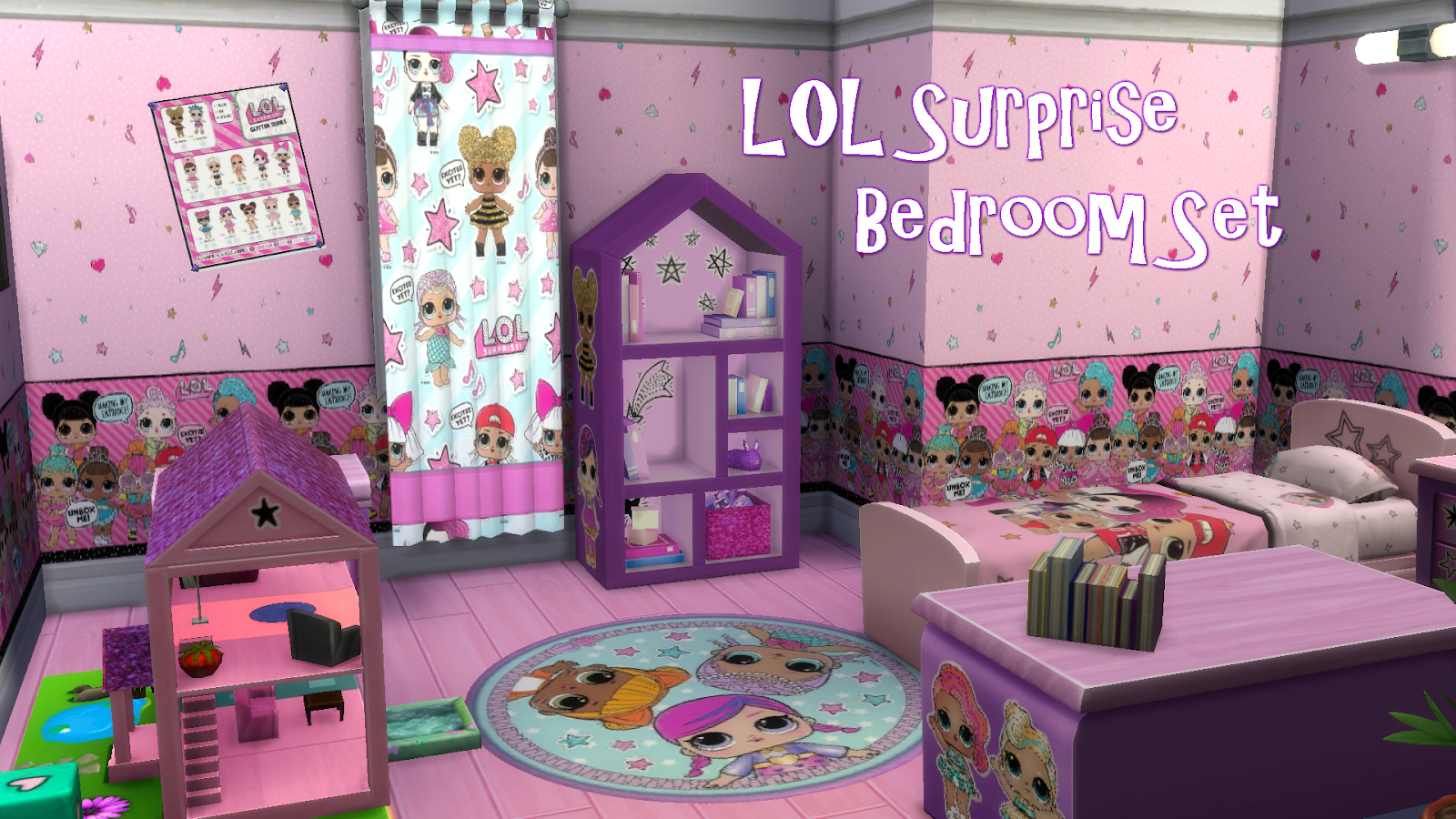 Sims 4 CC LOL Surprise Doll Girls' Set