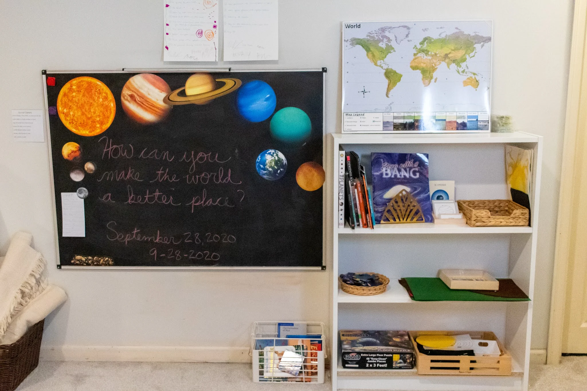 Montessori Elementary Homeschool and Distance Learning Classroom Tour