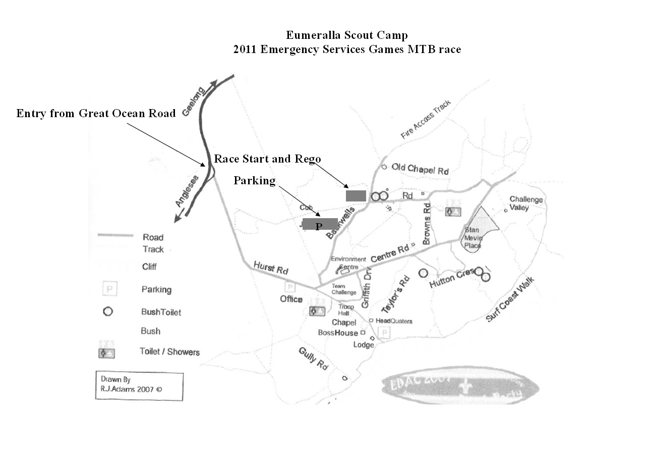 Emergency Services Games MTB: Eumeralla Scout Camp Map
