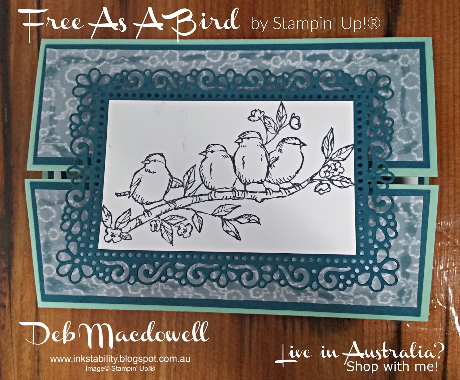 Inkstability: Floating Gate Fold Card May 2020